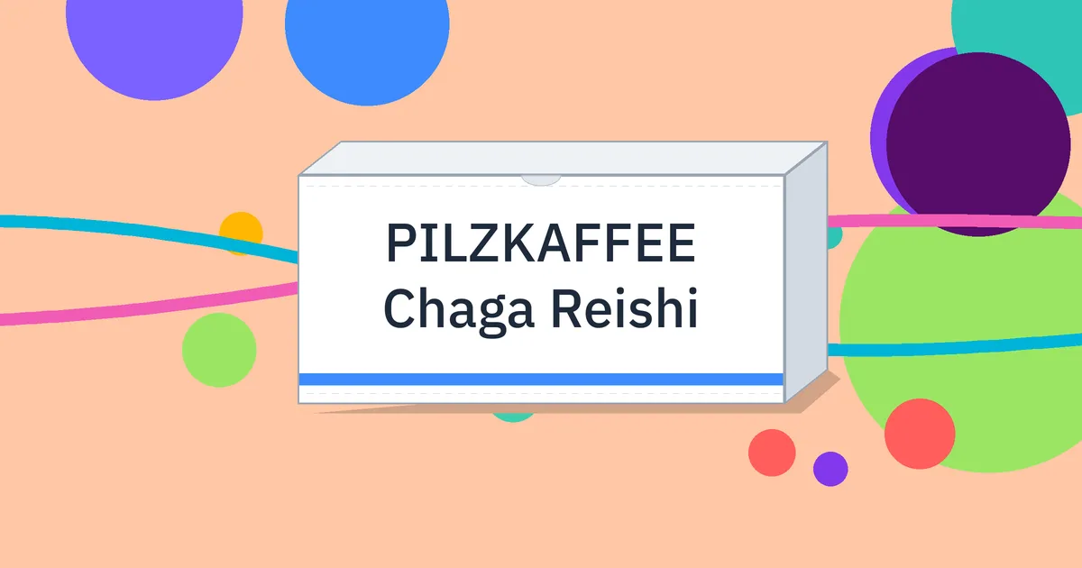 Symbolbild: Packung mit der Aufschrift PILZKAFFEE Chaga Reishi (PZN 19785469) – Verfügbarkeit und Bezug in Apotheken in Frankfurt am Main