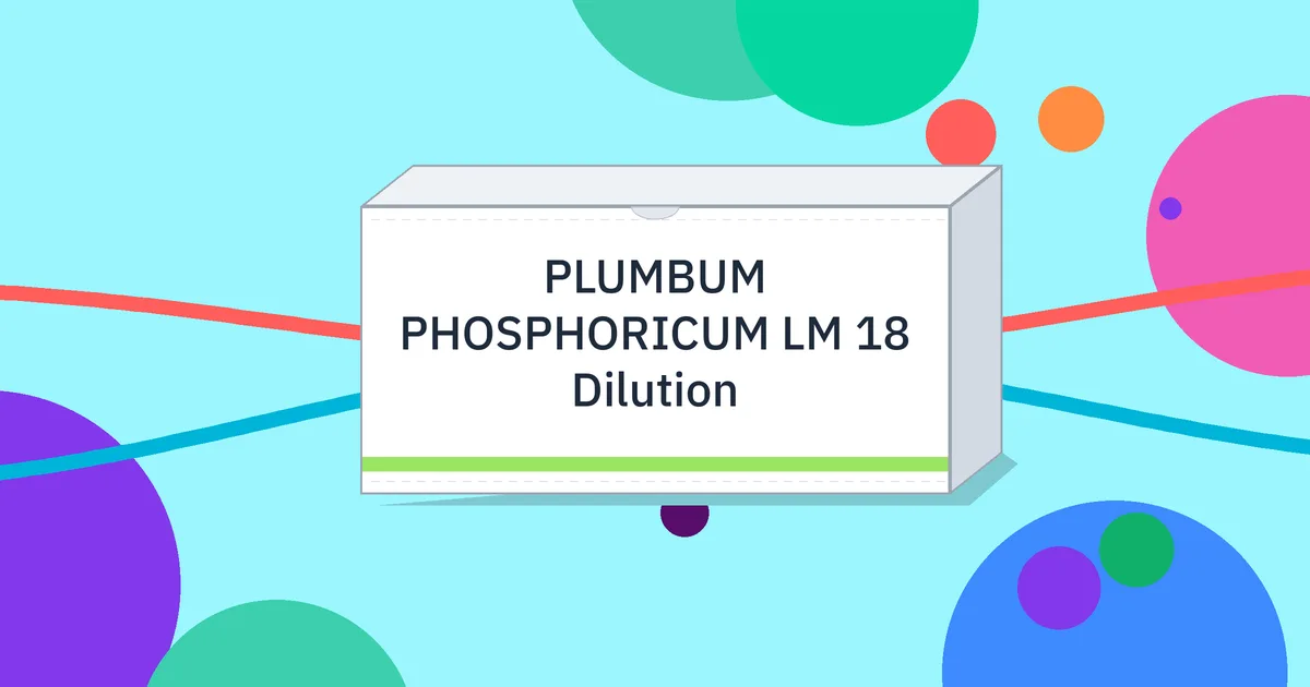 Symbolbild: Packung mit der Aufschrift PLUMBUM PHOSPHORICUM LM 18 Dilution (PZN 13042566) – Verfügbarkeit und Bezug in Apotheken in Frankfurt am Main