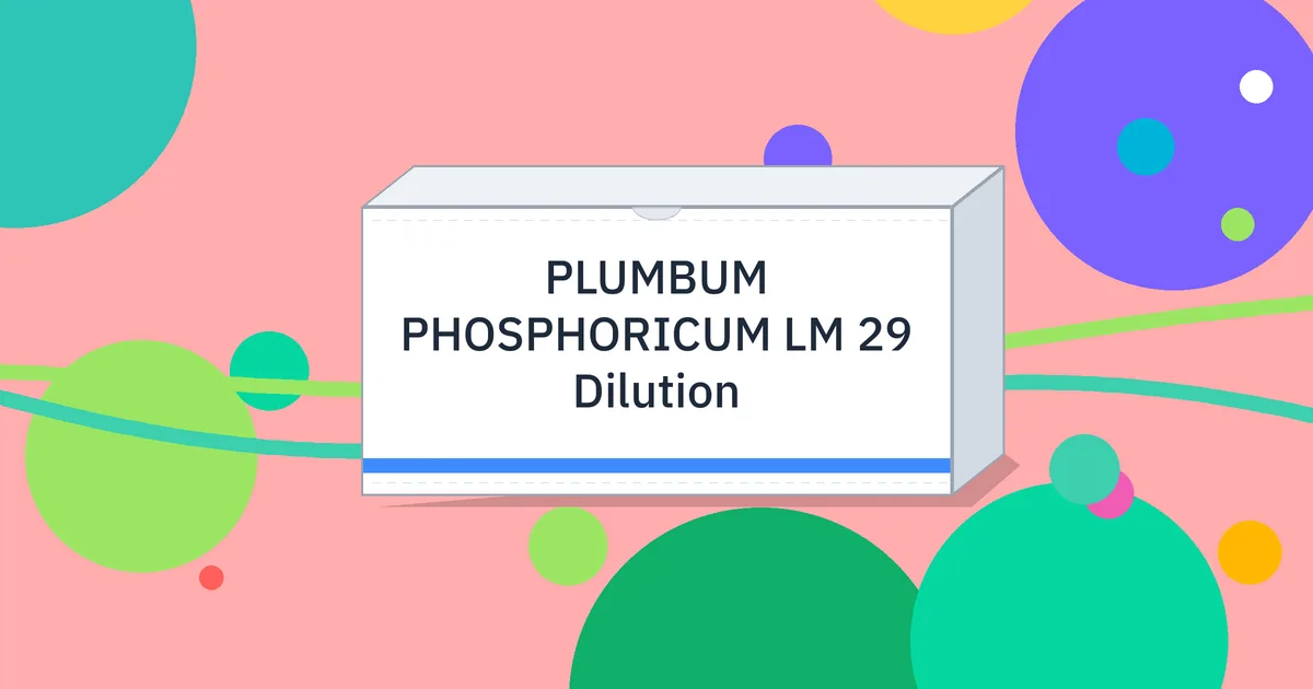 Symbolbild: Packung mit der Aufschrift PLUMBUM PHOSPHORICUM LM 29 Dilution (PZN 13042690) – Verfügbarkeit und Bezug in Apotheken in Frankfurt am Main