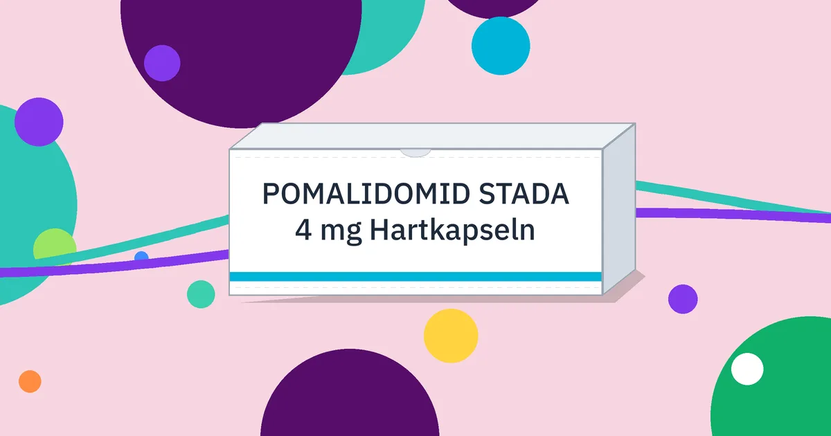 Symbolbild: Packung mit der Aufschrift POMALIDOMID STADA 4 mg Hartkapseln (PZN 19115390) – Verfügbarkeit und Bezug in Apotheken in Frankfurt am Main