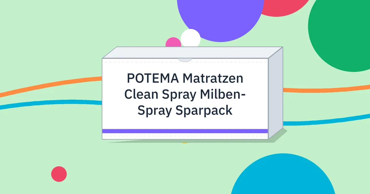 Symbolbild: Packung mit der Aufschrift POTEMA Matratzen Clean Spray Milben-Spray Sparpack (PZN 17573651) – Verfügbarkeit und Bezug in Apotheken in Frankfurt am Main