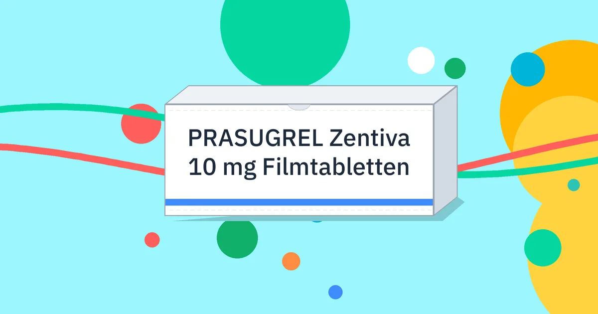 Symbolbild: Packung mit der Aufschrift PRASUGREL Zentiva 10 mg Filmtabletten (PZN 17618767) – Verfügbarkeit und Bezug in Apotheken in Frankfurt am Main