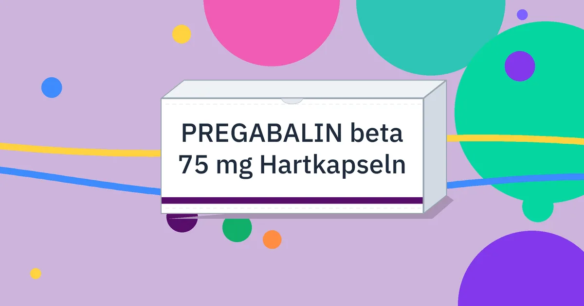 Symbolbild: Packung mit der Aufschrift PREGABALIN beta 75 mg Hartkapseln (PZN 12740340) – Verfügbarkeit und Bezug in Apotheken in Frankfurt am Main