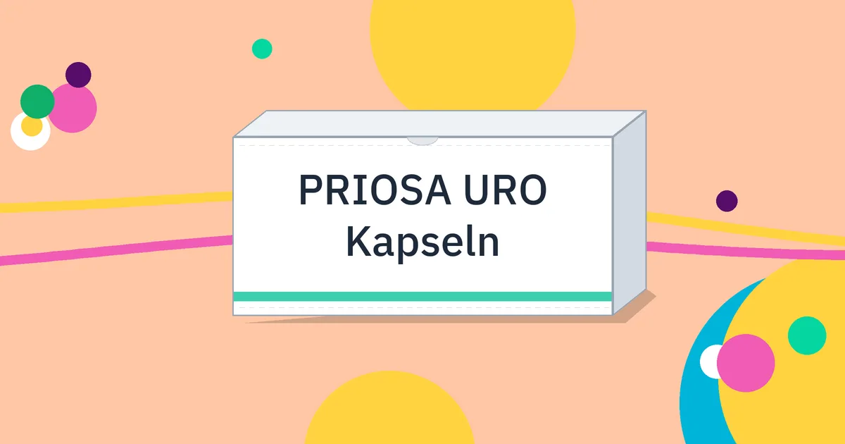 Symbolbild: Packung mit der Aufschrift PRIOSA URO Kapseln (PZN 19166128) – Verfügbarkeit und Bezug in Apotheken in Frankfurt am Main