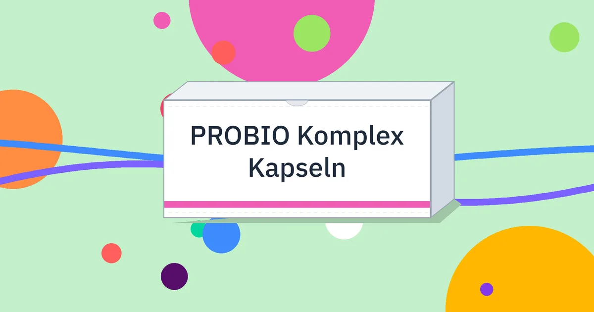 Symbolbild: Packung mit der Aufschrift PROBIO Komplex Kapseln (PZN 16044376) – Verfügbarkeit und Bezug in Apotheken in Frankfurt am Main