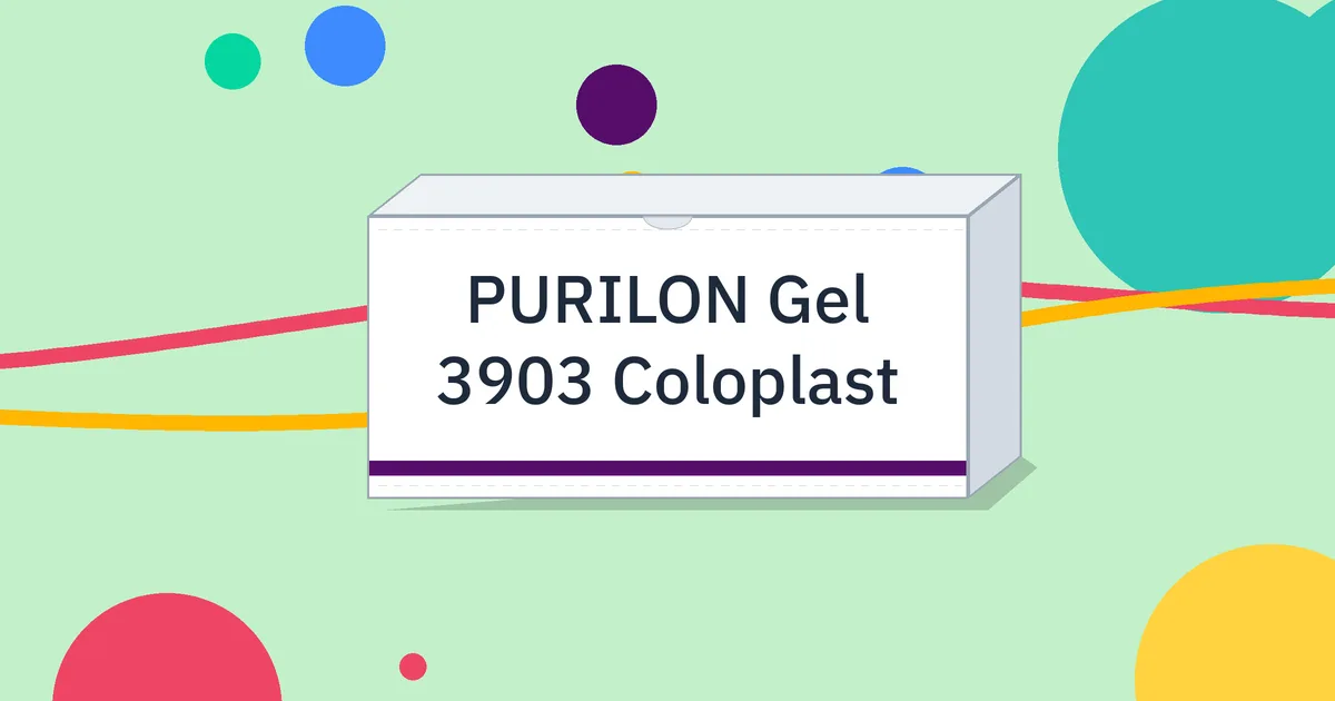 Symbolbild: Packung mit der Aufschrift PURILON Gel 3903 Coloplast (PZN 05491014) – Verfügbarkeit und Bezug in Apotheken in Frankfurt am Main