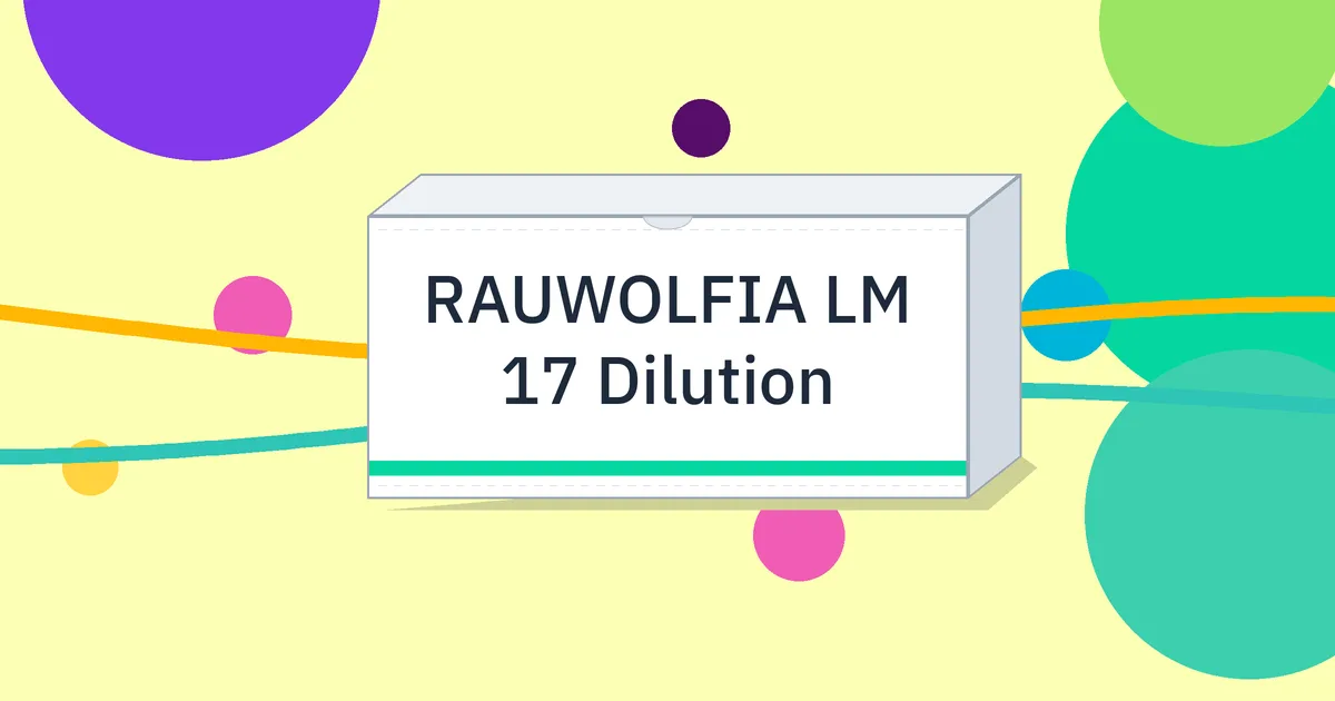 Symbolbild: Packung mit der Aufschrift RAUWOLFIA LM 17 Dilution (PZN 13046707) – Verfügbarkeit und Bezug in Apotheken in Frankfurt am Main