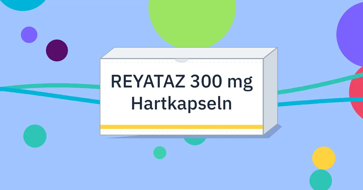 Symbolbild: Packung mit der Aufschrift REYATAZ 300 mg Hartkapseln (PZN 09638773) – Verfügbarkeit und Bezug in Apotheken in Frankfurt am Main