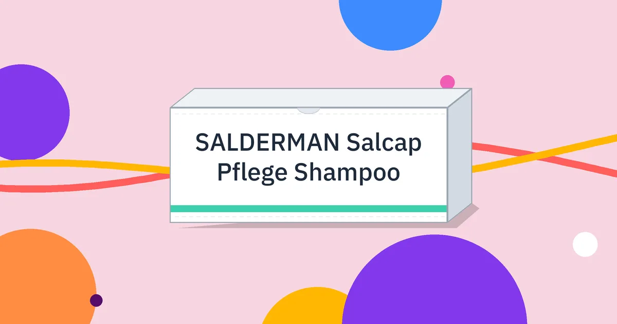 Symbolbild: Packung mit der Aufschrift SALDERMAN Salcap Pflege Shampoo (PZN 00622173) – Verfügbarkeit und Bezug in Apotheken in Frankfurt am Main