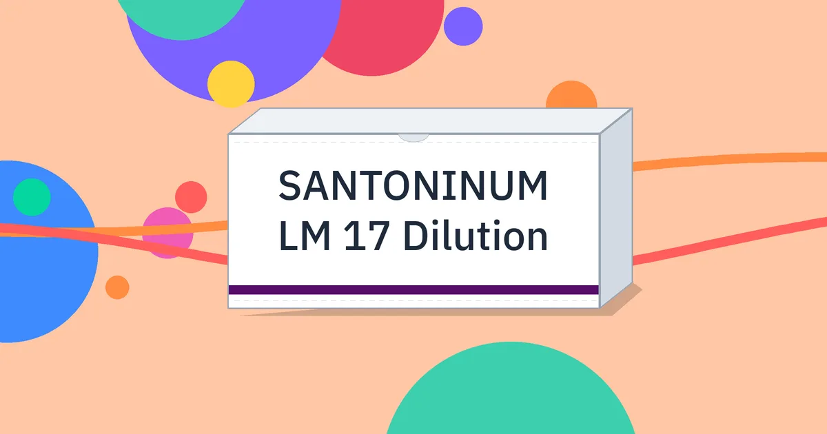 Symbolbild: Packung mit der Aufschrift SANTONINUM LM 17 Dilution (PZN 13685471) – Verfügbarkeit und Bezug in Apotheken in Frankfurt am Main
