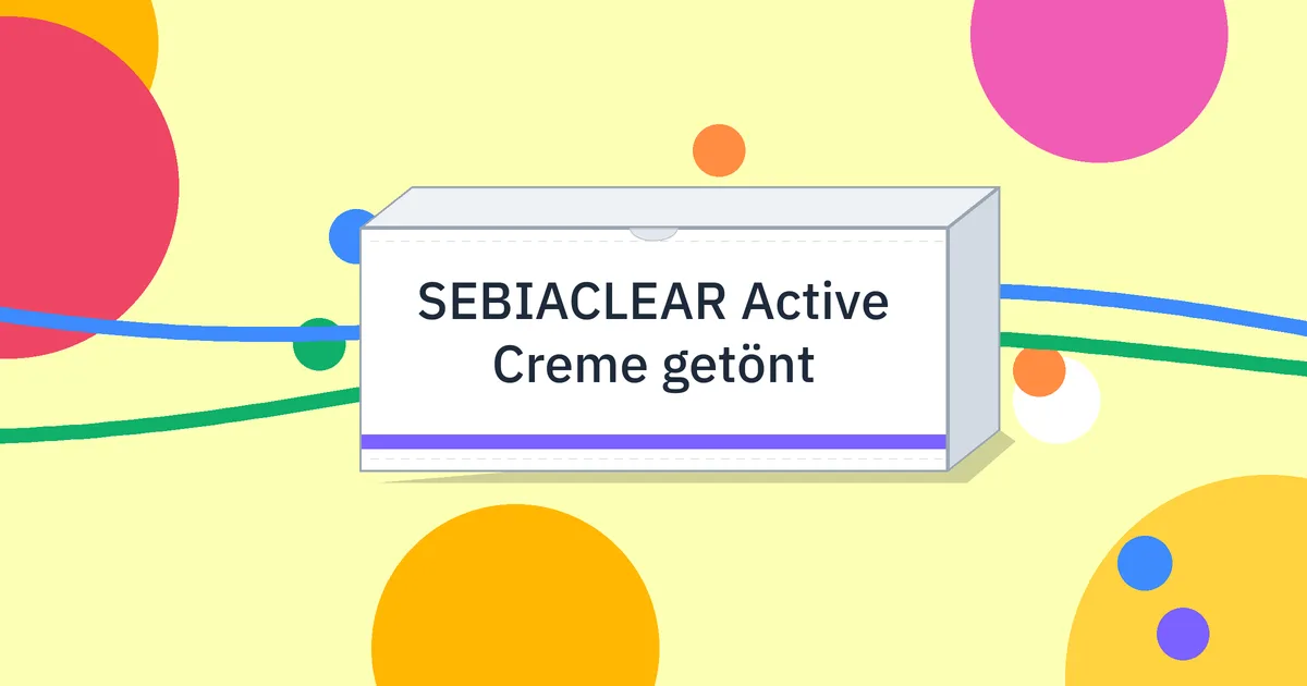 Symbolbild: Packung mit der Aufschrift SEBIACLEAR Active Creme getönt (PZN 20787781) – Verfügbarkeit und Bezug in Apotheken in Frankfurt am Main