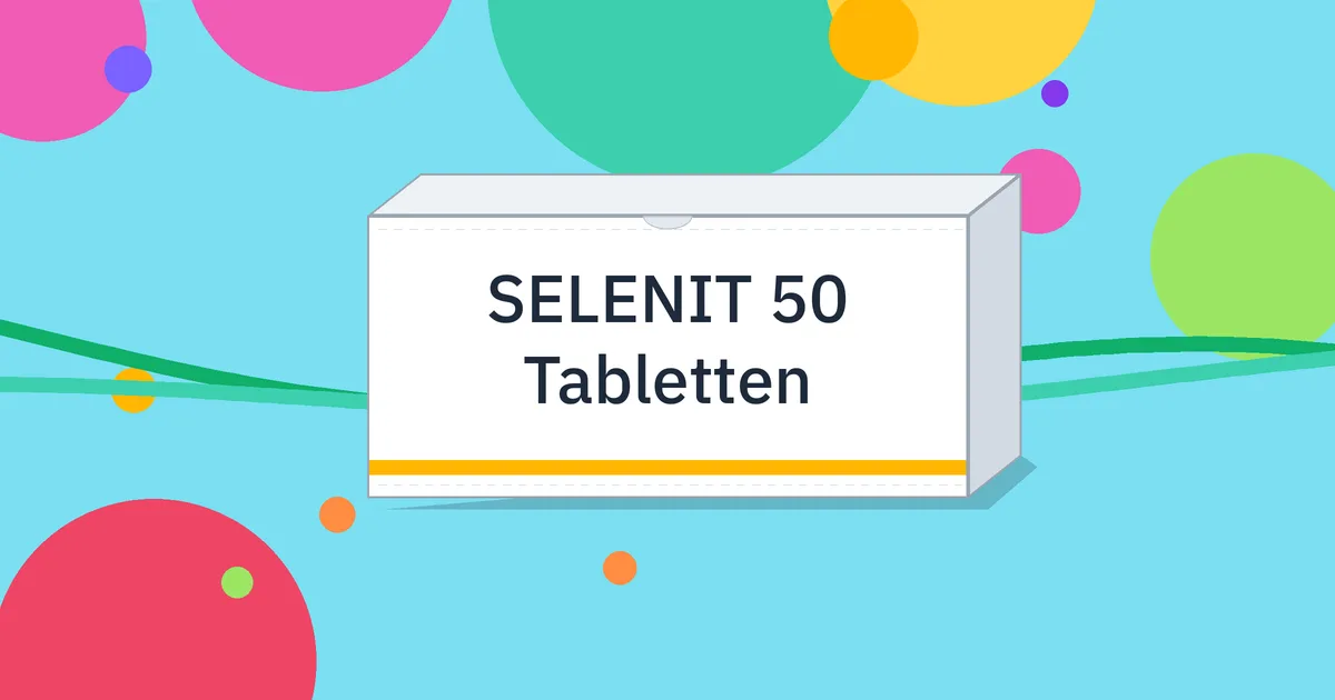 Symbolbild: Packung mit der Aufschrift SELENIT 50 Tabletten (PZN 02578915) – Verfügbarkeit und Bezug in Apotheken in Frankfurt am Main