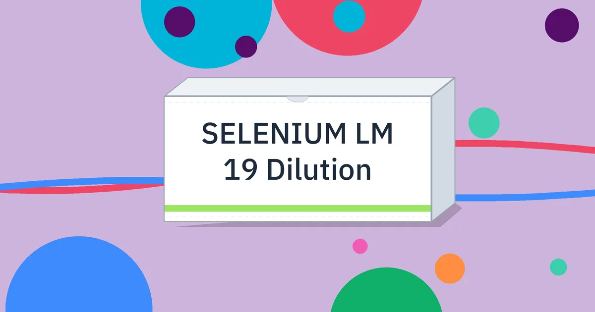 Symbolbild: Packung mit der Aufschrift SELENIUM LM 19 Dilution (PZN 13185811) – Verfügbarkeit und Bezug in Apotheken in Frankfurt am Main