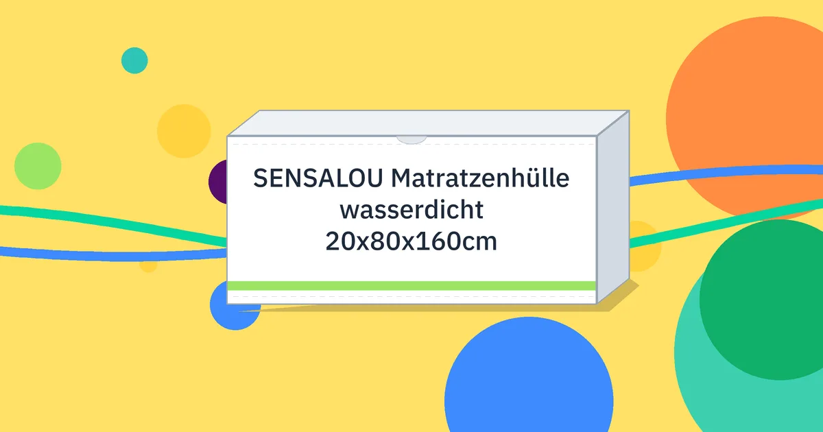 Symbolbild: Packung mit der Aufschrift SENSALOU Matratzenhülle wasserdicht 20x80x160cm (PZN 20739049) – Verfügbarkeit und Bezug in Apotheken in Frankfurt am Main
