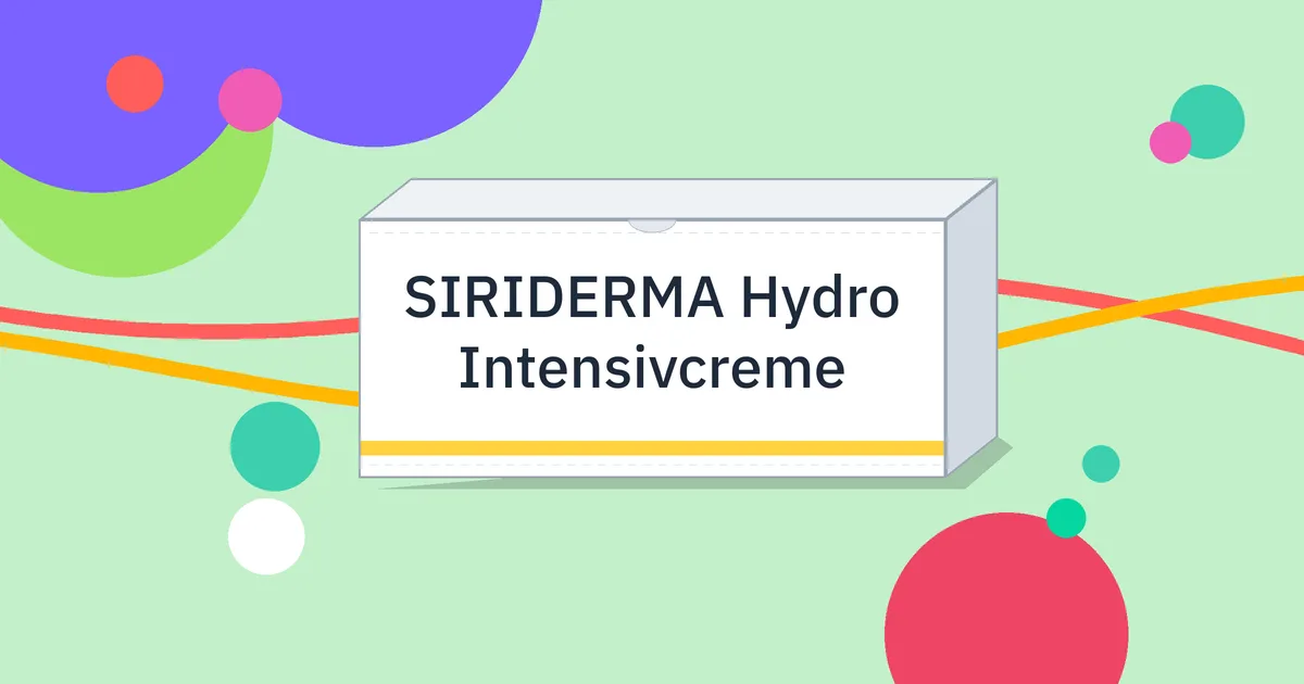 Symbolbild: Packung mit der Aufschrift SIRIDERMA Hydro Intensivcreme (PZN 18407601) – Verfügbarkeit und Bezug in Apotheken in Frankfurt am Main