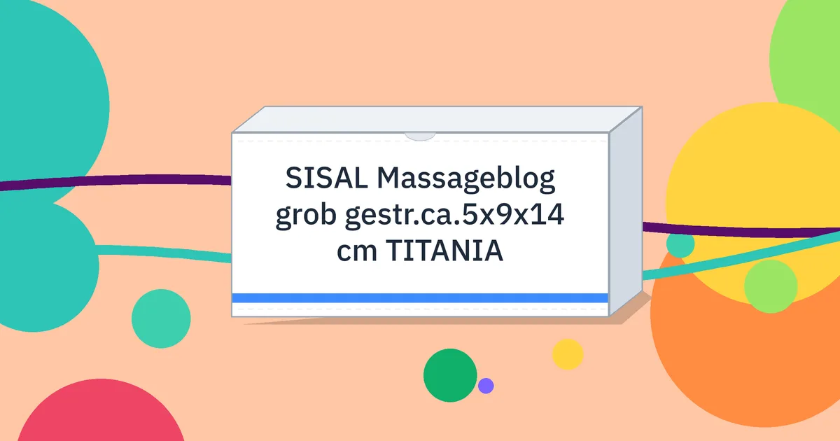Symbolbild: Packung mit der Aufschrift SISAL Massageblog grob gestr.ca.5x9x14 cm TITANIA (PZN 11025090) – Verfügbarkeit und Bezug in Apotheken in Frankfurt am Main