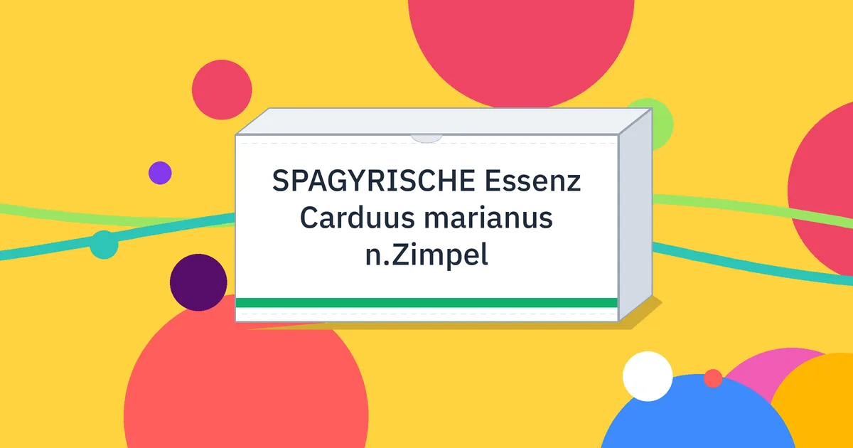 Symbolbild: Packung mit der Aufschrift SPAGYRISCHE Essenz Carduus marianus n.Zimpel (PZN 00916041) – Verfügbarkeit und Bezug in Apotheken in Frankfurt am Main