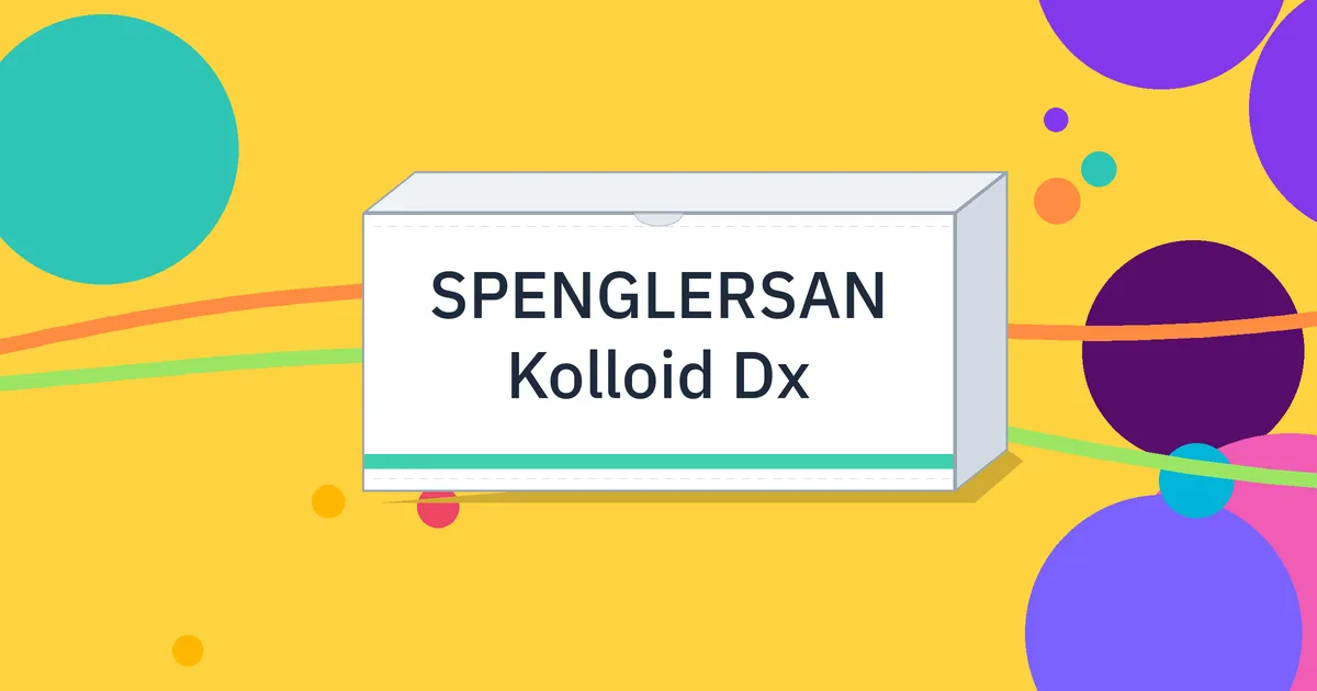 Symbolbild: Packung mit der Aufschrift SPENGLERSAN Kolloid Dx (PZN 00958269) – Verfügbarkeit und Bezug in Apotheken in Frankfurt am Main