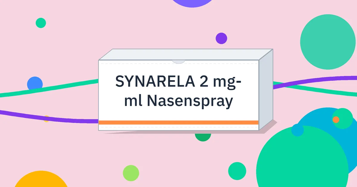 Symbolbild: Packung mit der Aufschrift SYNARELA 2 mg-ml Nasenspray (PZN 00176785) – Verfügbarkeit und Bezug in Apotheken in Frankfurt am Main