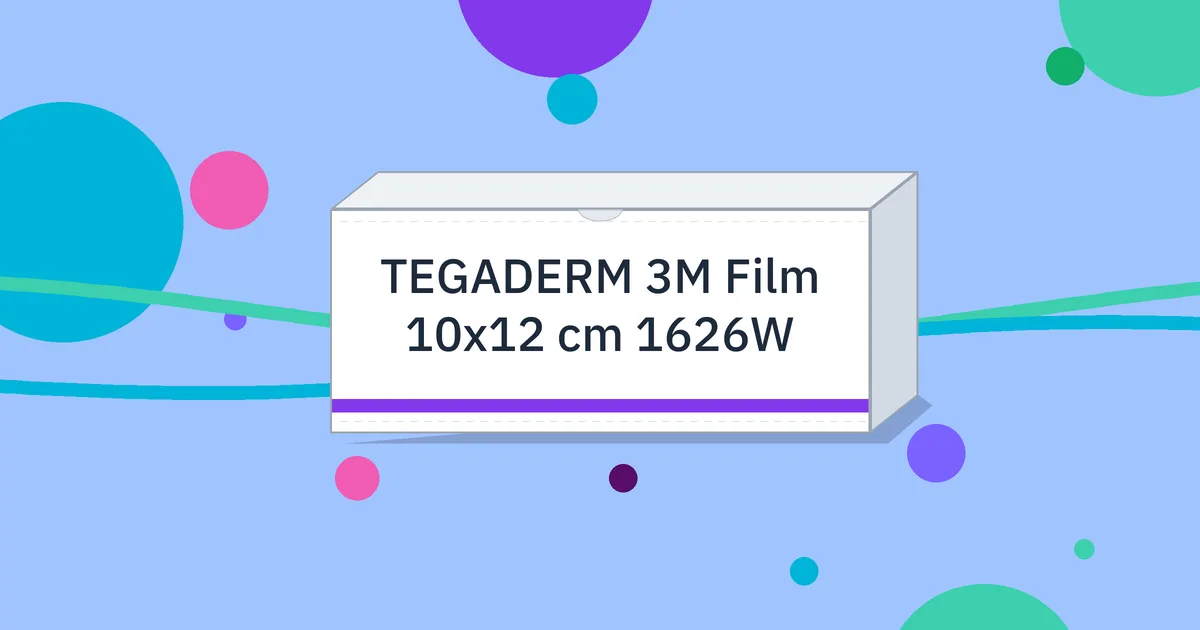 Symbolbild: Packung mit der Aufschrift TEGADERM 3M Film 10x12 cm 1626W (PZN 18449605) – Verfügbarkeit und Bezug in Apotheken in Frankfurt am Main