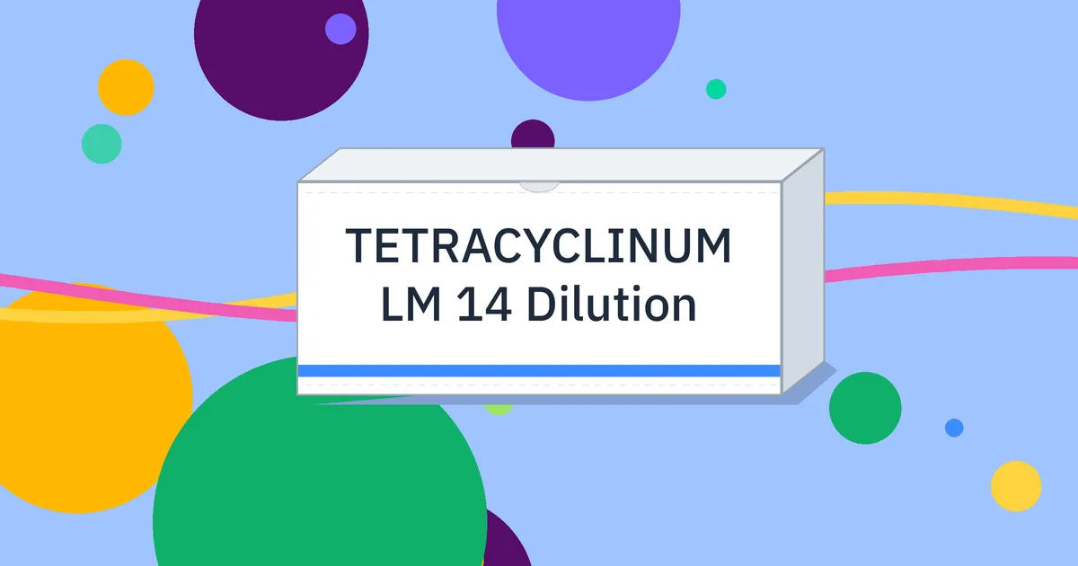 Symbolbild: Packung mit der Aufschrift TETRACYCLINUM LM 14 Dilution (PZN 13689109) – Verfügbarkeit und Bezug in Apotheken in Frankfurt am Main