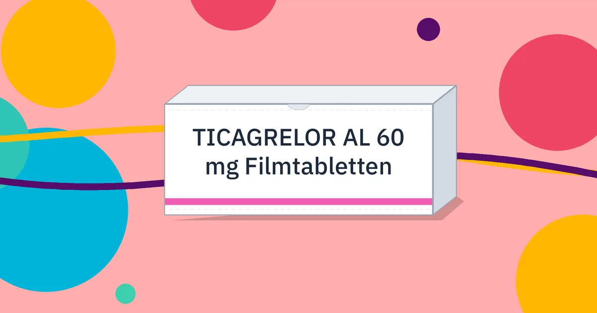 Symbolbild: Packung mit der Aufschrift TICAGRELOR AL 60 mg Filmtabletten (PZN 19391233) – Verfügbarkeit und Bezug in Apotheken in Frankfurt am Main