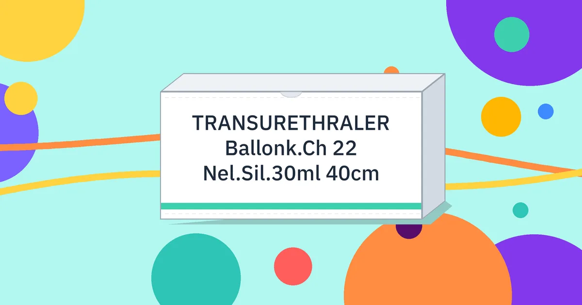 Symbolbild: Packung mit der Aufschrift TRANSURETHRALER Ballonk.Ch 22 Nel.Sil.30ml 40cm (PZN 04506363) – Verfügbarkeit und Bezug in Apotheken in Frankfurt am Main