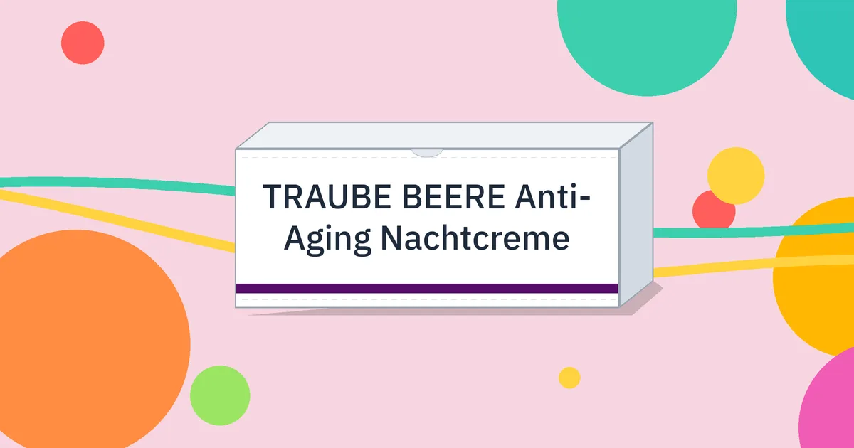 Symbolbild: Packung mit der Aufschrift TRAUBE BEERE Anti-Aging Nachtcreme (PZN 12474275) – Verfügbarkeit und Bezug in Apotheken in Frankfurt am Main