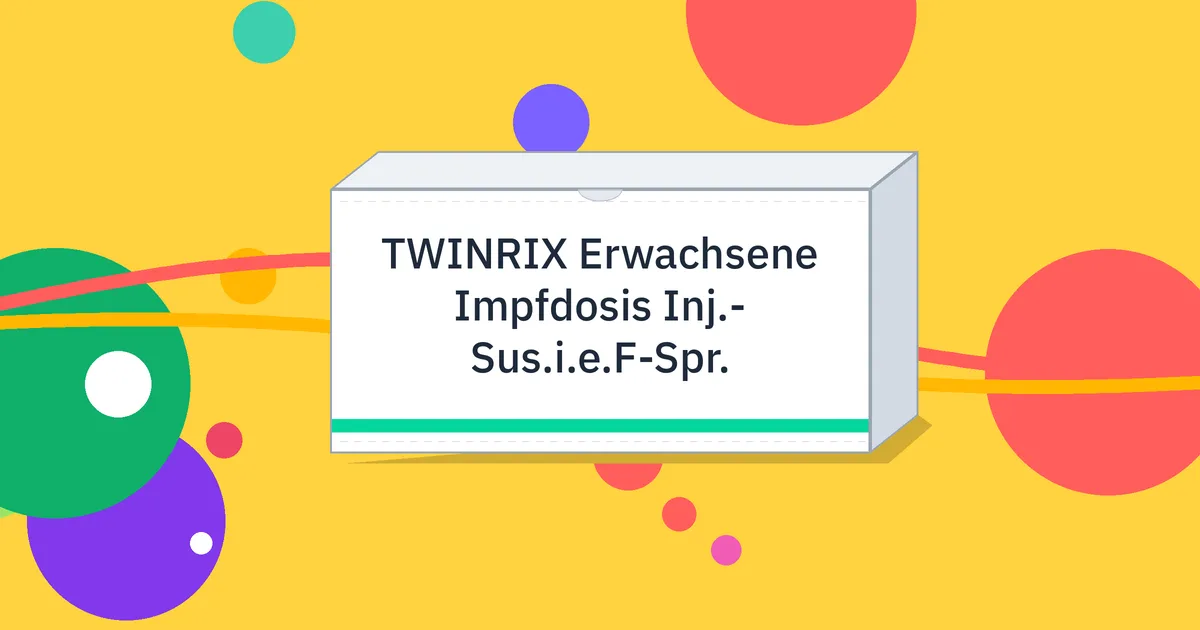 Symbolbild: Packung mit der Aufschrift TWINRIX Erwachsene Impfdosis Inj.-Sus.i.e.F-Spr. (PZN 15299542) – Verfügbarkeit und Bezug in Apotheken in Frankfurt am Main