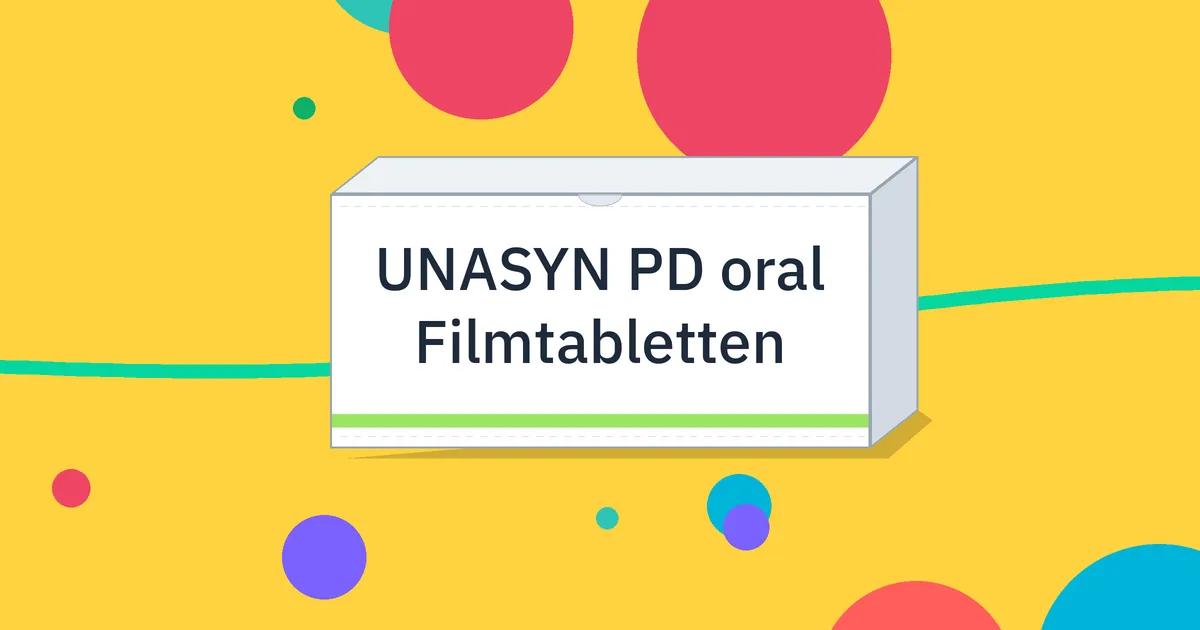 Symbolbild: Packung mit der Aufschrift UNASYN PD oral Filmtabletten (PZN 13577557) – Verfügbarkeit und Bezug in Apotheken in Frankfurt am Main