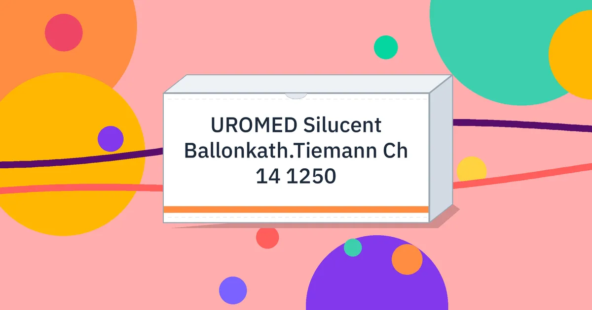 Symbolbild: Packung mit der Aufschrift UROMED Silucent Ballonkath.Tiemann Ch 14 1250 (PZN 13502045) – Verfügbarkeit und Bezug in Apotheken in Frankfurt am Main