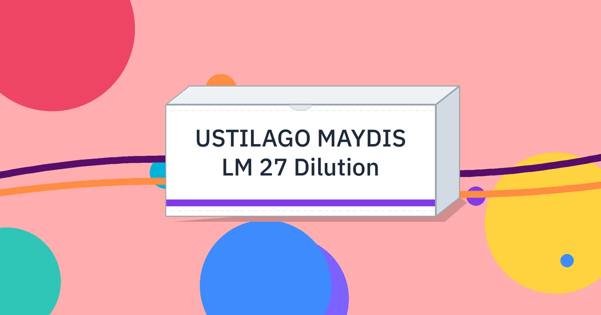 Symbolbild: Packung mit der Aufschrift USTILAGO MAYDIS LM 27 Dilution (PZN 13258289) – Verfügbarkeit und Bezug in Apotheken in Frankfurt am Main