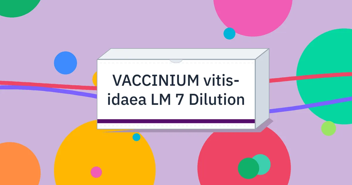 Symbolbild: Packung mit der Aufschrift VACCINIUM vitis-idaea LM 7 Dilution (PZN 13260659) – Verfügbarkeit und Bezug in Apotheken in Frankfurt am Main