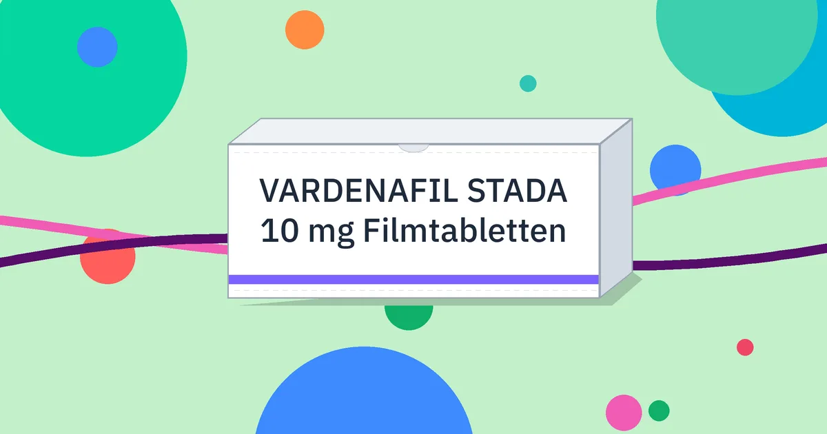 Symbolbild: Packung mit der Aufschrift VARDENAFIL STADA 10 mg Filmtabletten (PZN 14053690) – Verfügbarkeit und Bezug in Apotheken in Frankfurt am Main