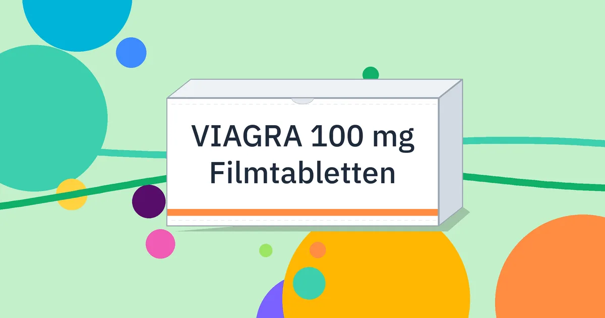 Symbolbild: Packung mit der Aufschrift VIAGRA 100 mg Filmtabletten (PZN 04185031) – Verfügbarkeit und Bezug in Apotheken in Frankfurt am Main