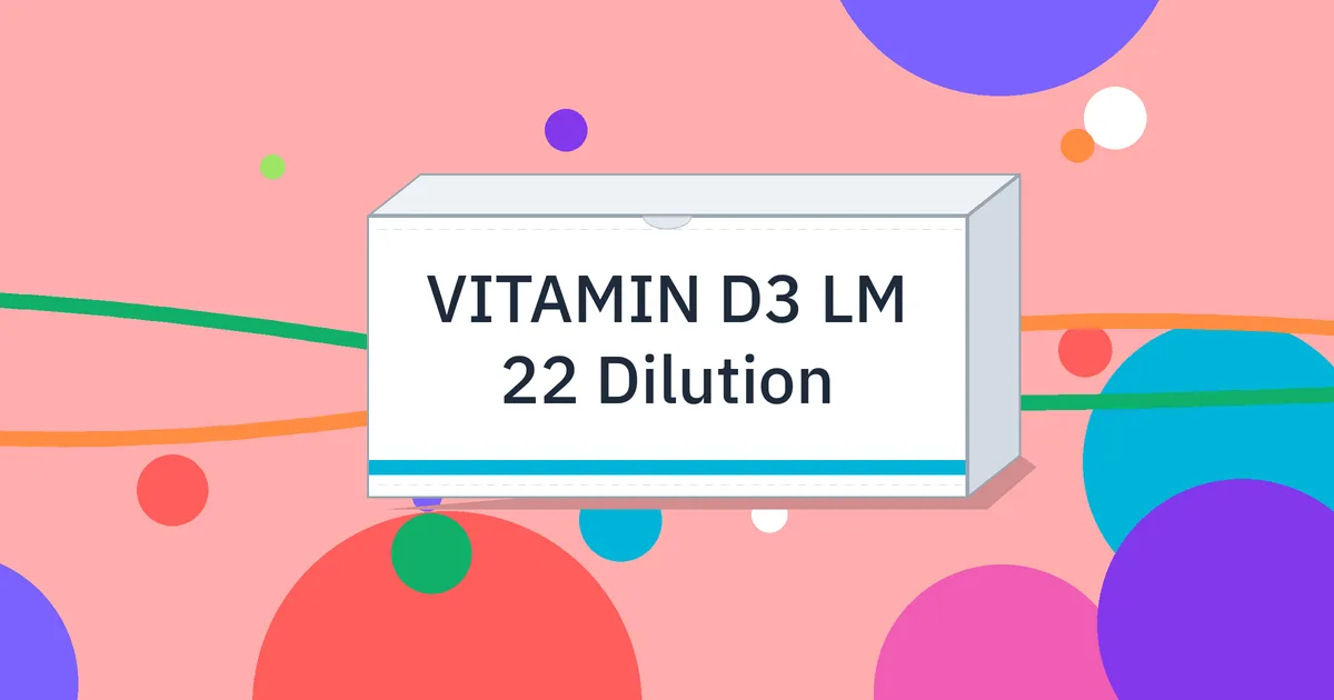 Symbolbild: Packung mit der Aufschrift VITAMIN D3 LM 22 Dilution (PZN 13278961) – Verfügbarkeit und Bezug in Apotheken in Frankfurt am Main