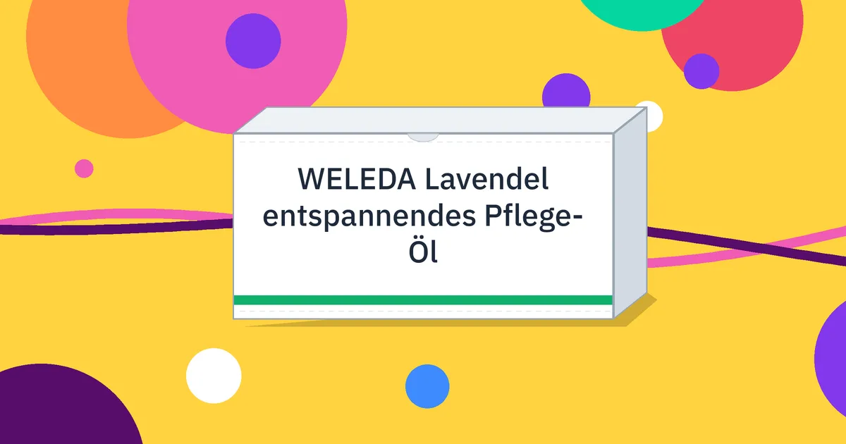 Symbolbild: Packung mit der Aufschrift WELEDA Lavendel entspannendes Pflege-Öl (PZN 15876761) – Verfügbarkeit und Bezug in Apotheken in Frankfurt am Main