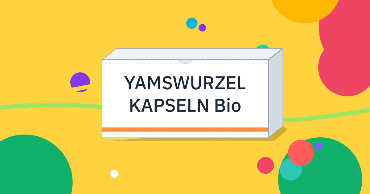 Symbolbild: Packung mit der Aufschrift YAMSWURZEL KAPSELN Bio (PZN 10749727) – Verfügbarkeit und Bezug in Apotheken in Frankfurt am Main