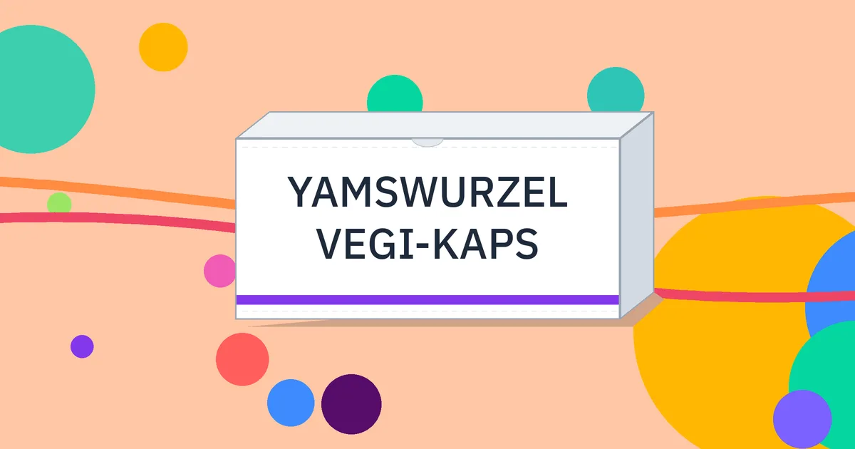 Symbolbild: Packung mit der Aufschrift YAMSWURZEL VEGI-KAPS (PZN 00582261) – Verfügbarkeit und Bezug in Apotheken in Frankfurt am Main