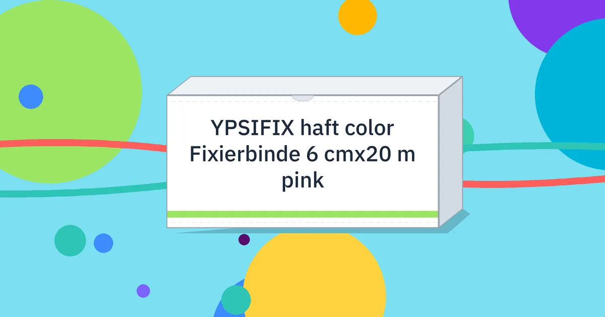 Symbolbild: Packung mit der Aufschrift YPSIFIX haft color Fixierbinde 6 cmx20 m pink (PZN 12604795) – Verfügbarkeit und Bezug in Apotheken in Frankfurt am Main