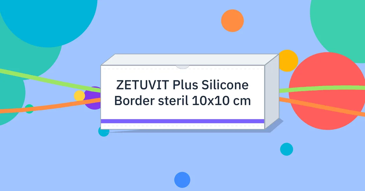 Symbolbild: Packung mit der Aufschrift ZETUVIT Plus Silicone Border steril 10x10 cm (PZN 17278662) – Verfügbarkeit und Bezug in Apotheken in Frankfurt am Main