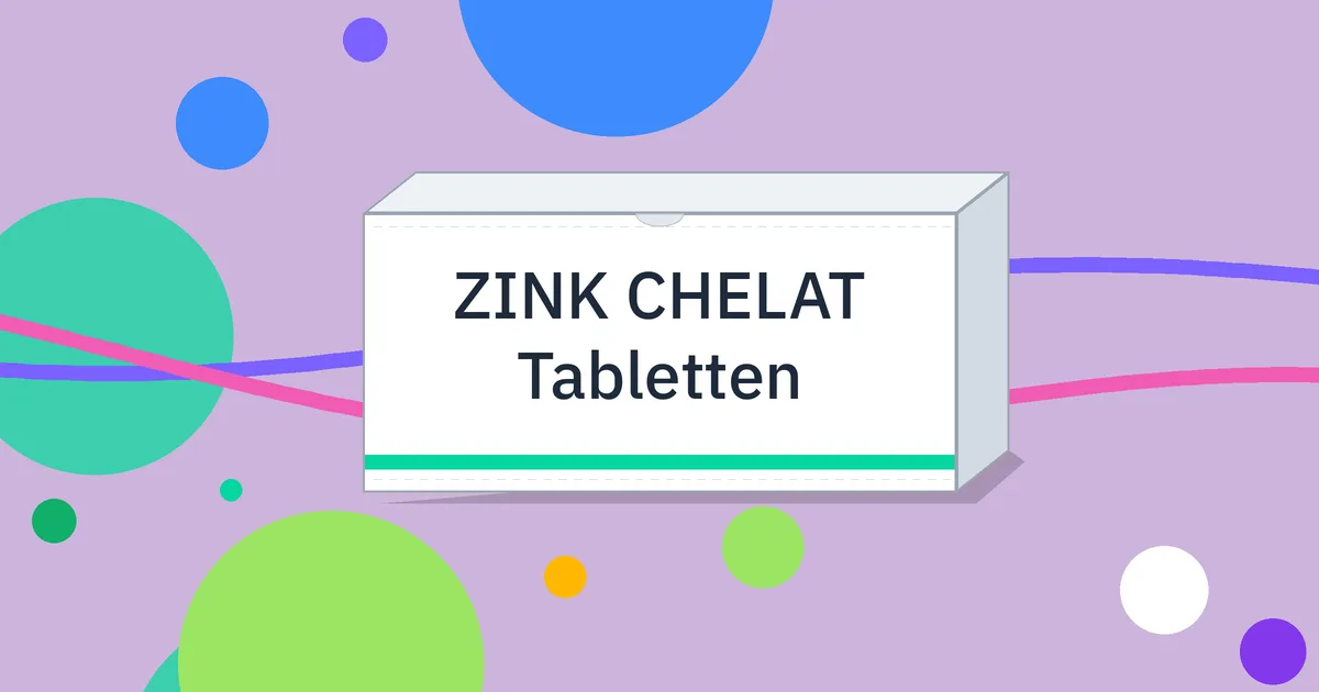 Symbolbild: Packung mit der Aufschrift ZINK CHELAT Tabletten (PZN 07583186) – Verfügbarkeit und Bezug in Apotheken in Frankfurt am Main