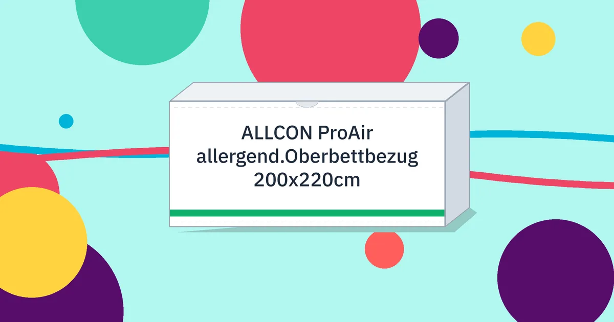 Symbolbild: Packung mit der Aufschrift ALLCON ProAir allergend.Oberbettbezug 200x220cm (PZN 12445894) – Verfügbarkeit und Bezug in Apotheken in Frankfurt am Main