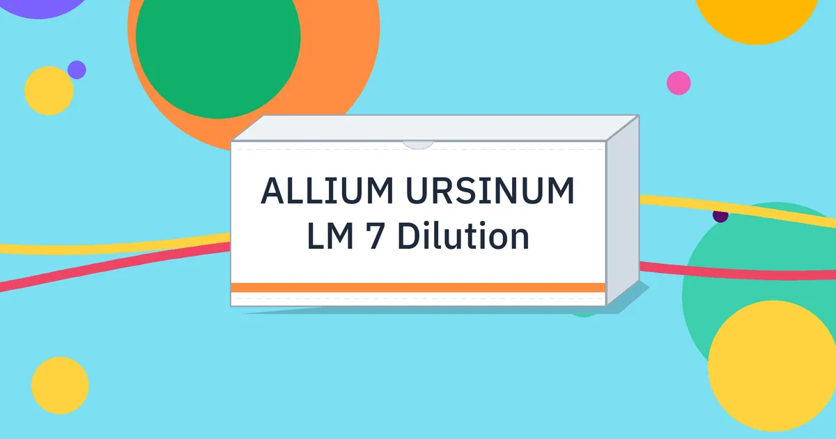 Symbolbild: Packung mit der Aufschrift ALLIUM URSINUM LM 7 Dilution (PZN 12757010) – Verfügbarkeit und Bezug in Apotheken in Frankfurt am Main