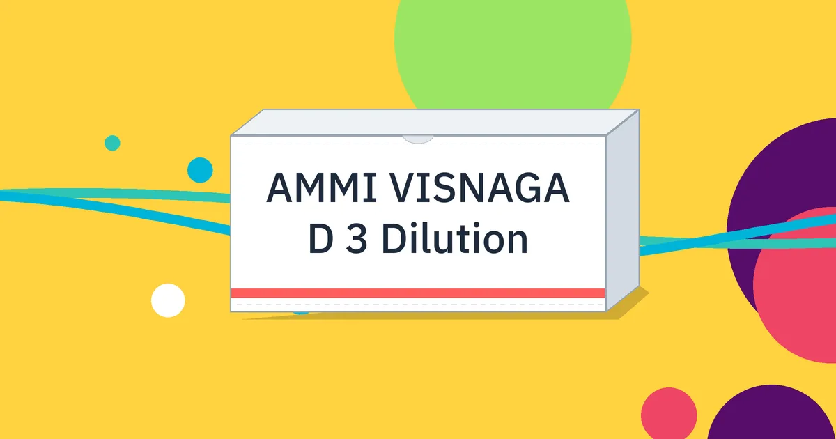 Symbolbild: Packung mit der Aufschrift AMMI VISNAGA D 3 Dilution (PZN 04203154) – Verfügbarkeit und Bezug in Apotheken in Frankfurt am Main