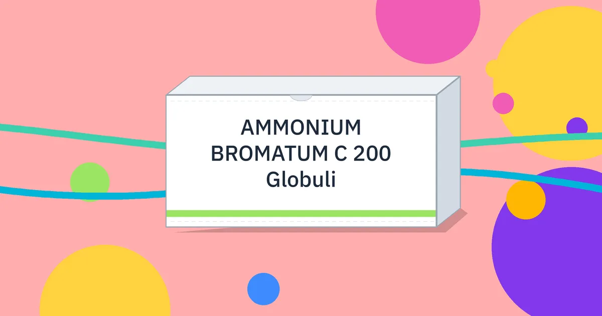 Symbolbild: Packung mit der Aufschrift AMMONIUM BROMATUM C 200 Globuli (PZN 16688808) – Verfügbarkeit und Bezug in Apotheken in Frankfurt am Main