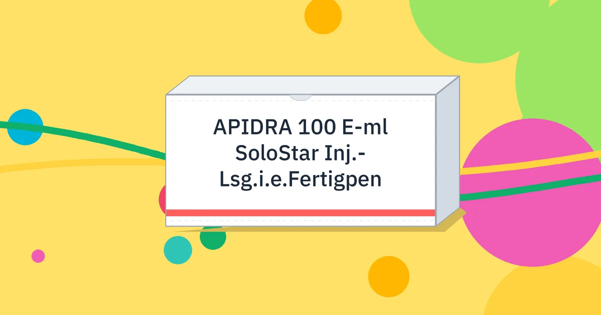 Symbolbild: Packung mit der Aufschrift APIDRA 100 E-ml SoloStar Inj.-Lsg.i.e.Fertigpen (PZN 07778033) – Verfügbarkeit und Bezug in Apotheken in Frankfurt am Main