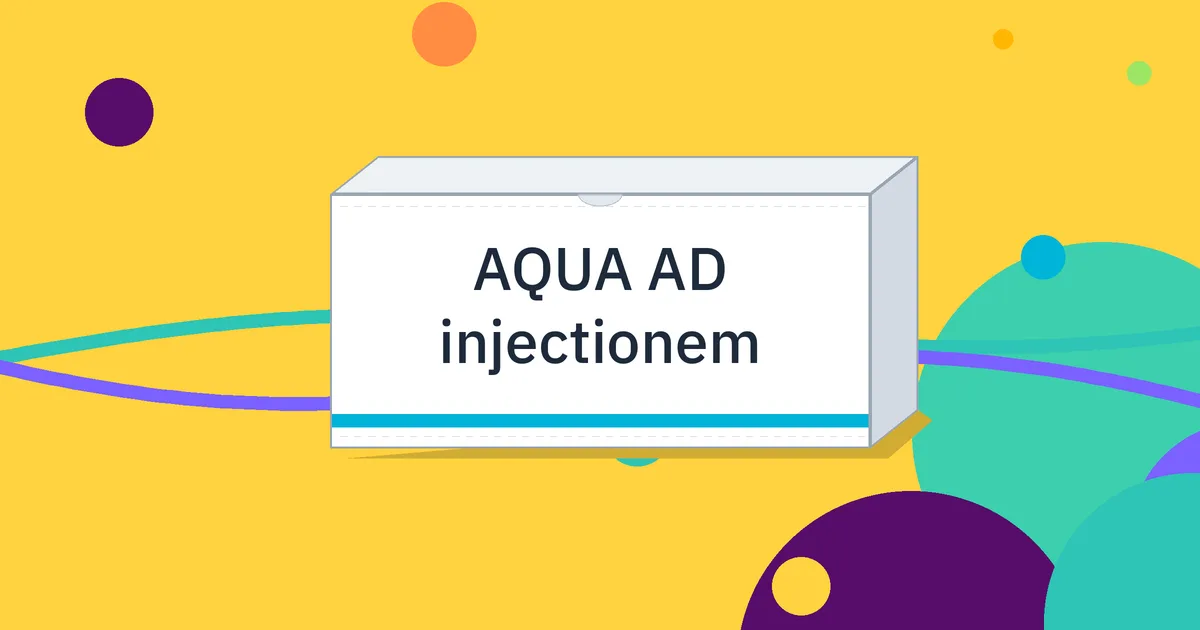 Symbolbild: Packung mit der Aufschrift AQUA AD injectionem (PZN 10788621) – Verfügbarkeit und Bezug in Apotheken in Frankfurt am Main