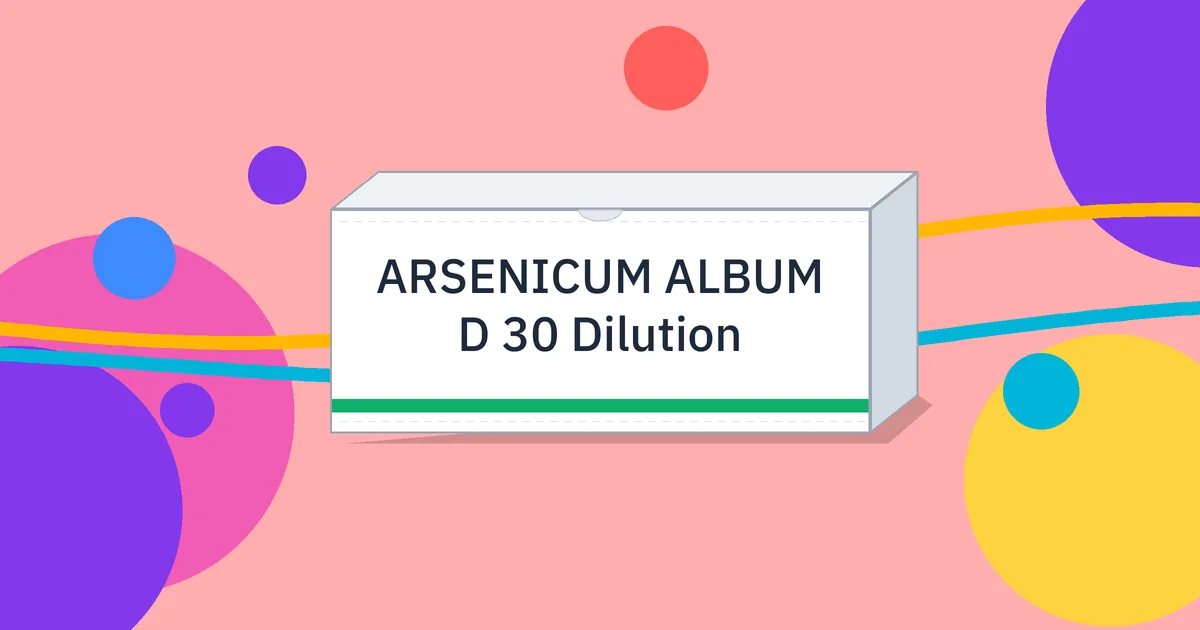 Symbolbild: Packung mit der Aufschrift ARSENICUM ALBUM D 30 Dilution (PZN 02110566) – Verfügbarkeit und Bezug in Apotheken in Frankfurt am Main