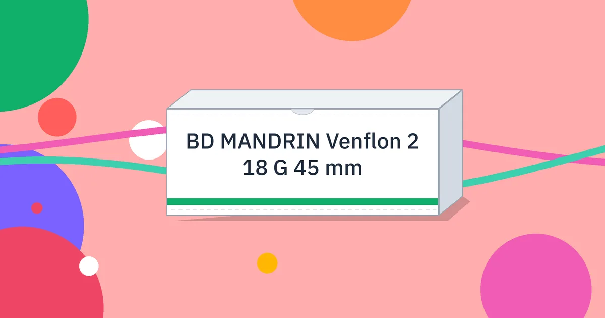 Symbolbild: Packung mit der Aufschrift BD MANDRIN Venflon 2 18 G 45 mm (PZN 13871400) – Verfügbarkeit und Bezug in Apotheken in Frankfurt am Main
